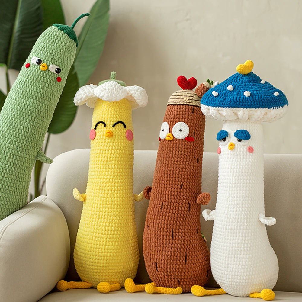 Family Crochet Pillow Squeeze Toys Kit – Thehookee